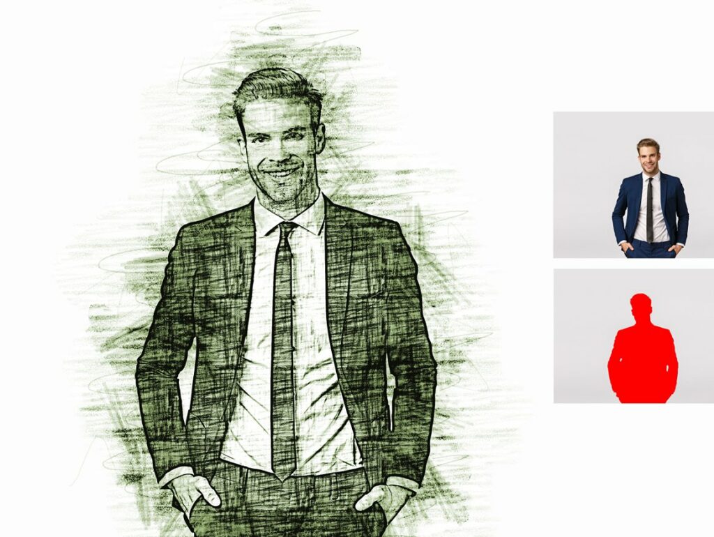 Pro Sketch Photoshop Action - MasterBundles