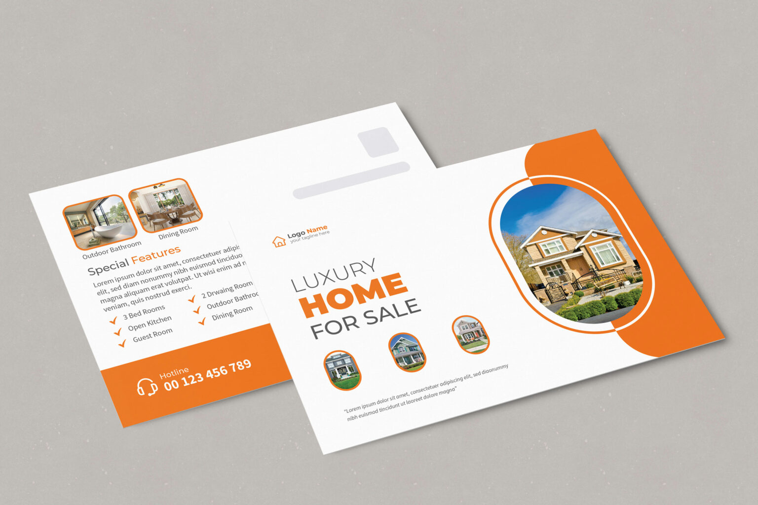Real Estate Postcard Design - MasterBundles