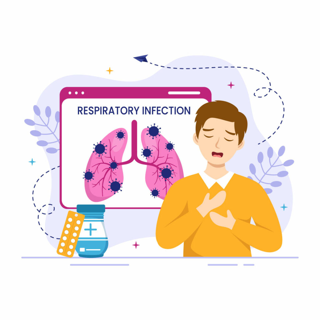 12 Respiratory Infection Illustration - MasterBundles