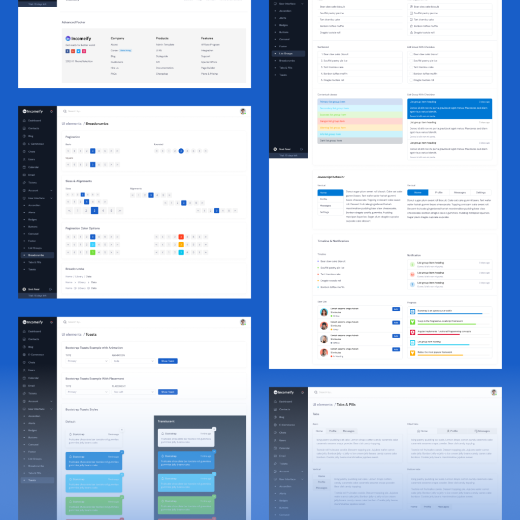 Incomeify - Admin Dashboard & UI Kit Figma Template - MasterBundles