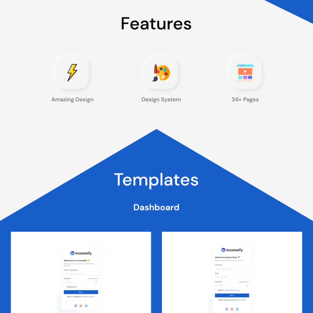Incomeify - Admin Dashboard & UI Kit Figma Template - MasterBundles