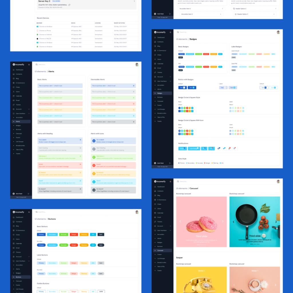 Incomeify - Admin Dashboard & UI Kit Figma Template - MasterBundles