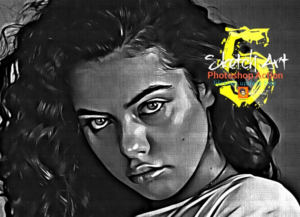 Sketch Art Photo Action - MasterBundles