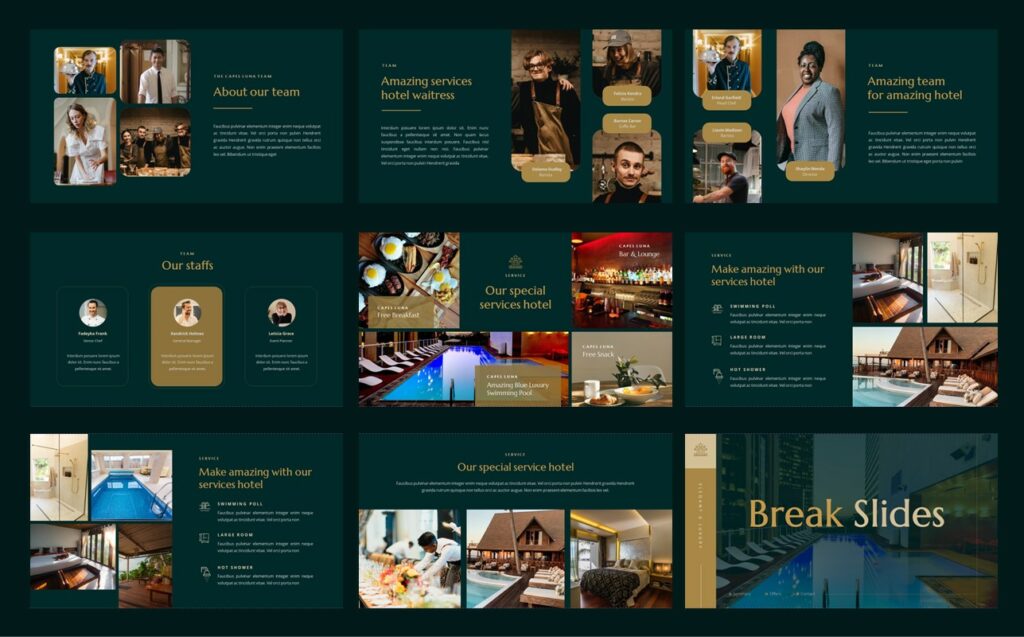 Capes Luna - Luxury Hotel Google Slides Template - MasterBundles