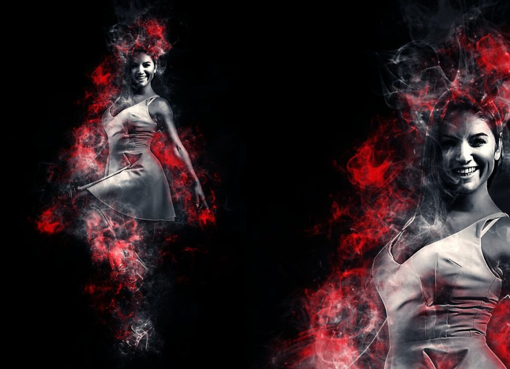 Smoke Effect Photoshop Action - MasterBundles