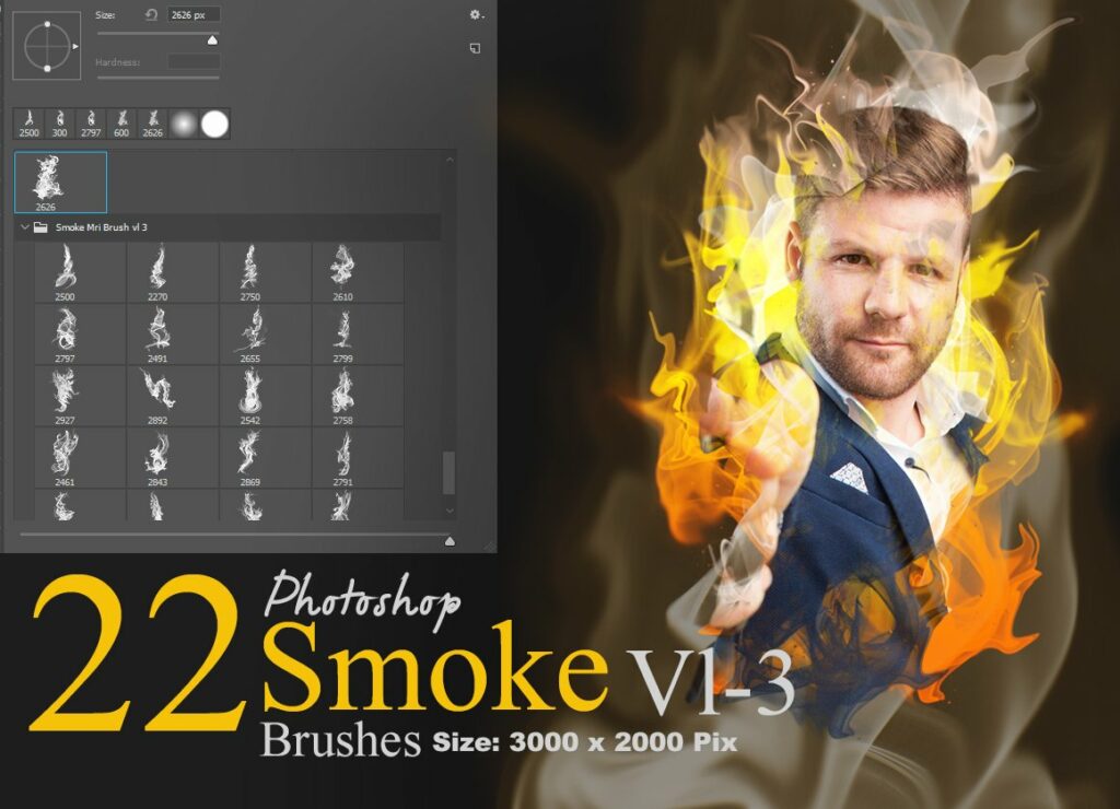 Smoke Photoshop Brushes - MasterBundles