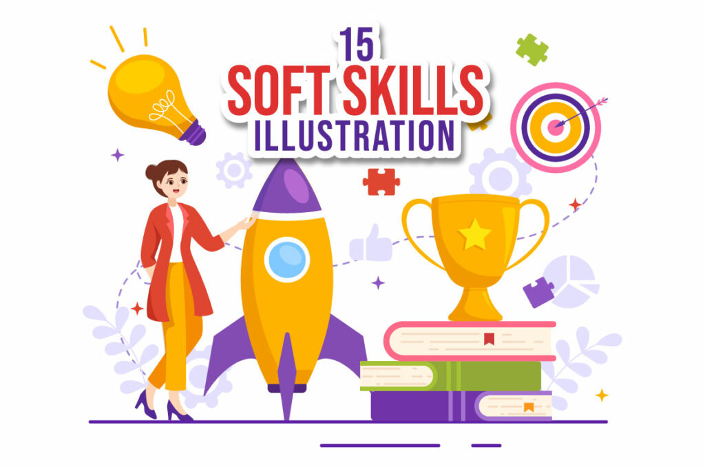 15 Soft Skills Vector Illustration - MasterBundles