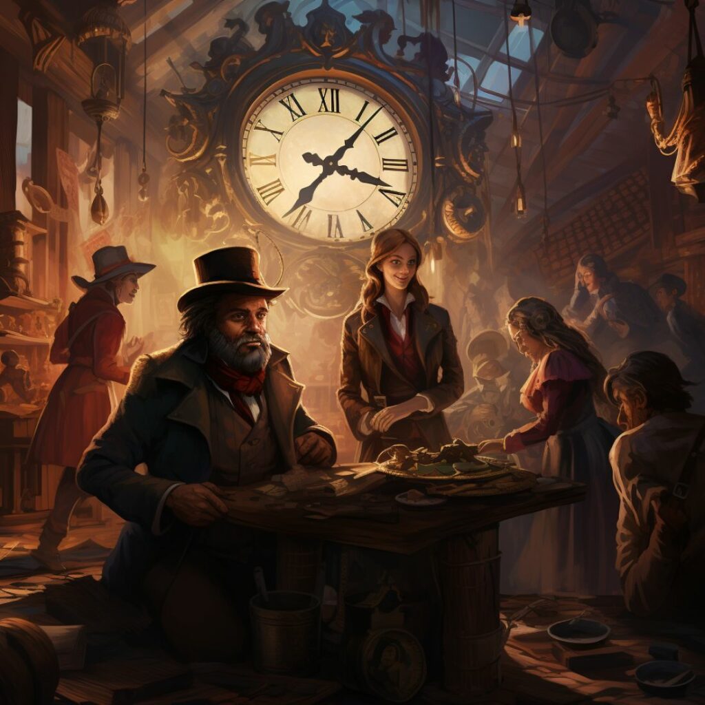 Time travel illustrations - MasterBundles