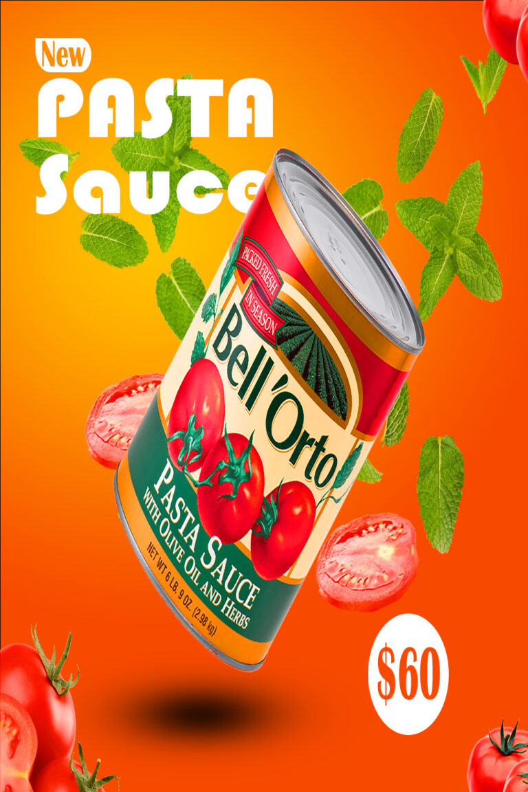 BELL ORTO PASTA SAUCE SOCIAL MEDIA POSTER DESIGN - MasterBundles