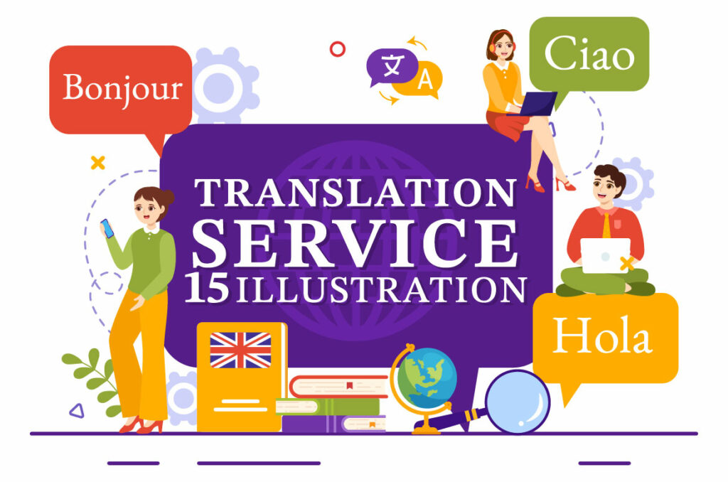 15 Translation Service Illustration - MasterBundles