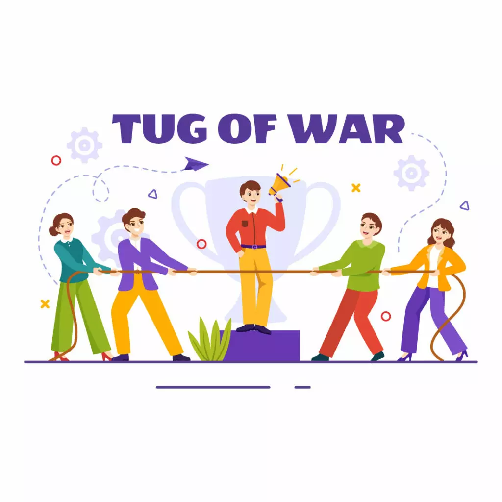 8 Tug of War Vector Illustration - MasterBundles