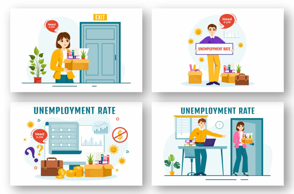 13 Unemployment Rate Illustration - MasterBundles