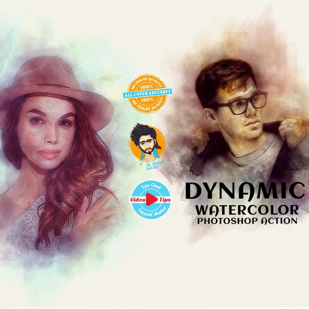 Dynamic Watercolor Paint - MasterBundles