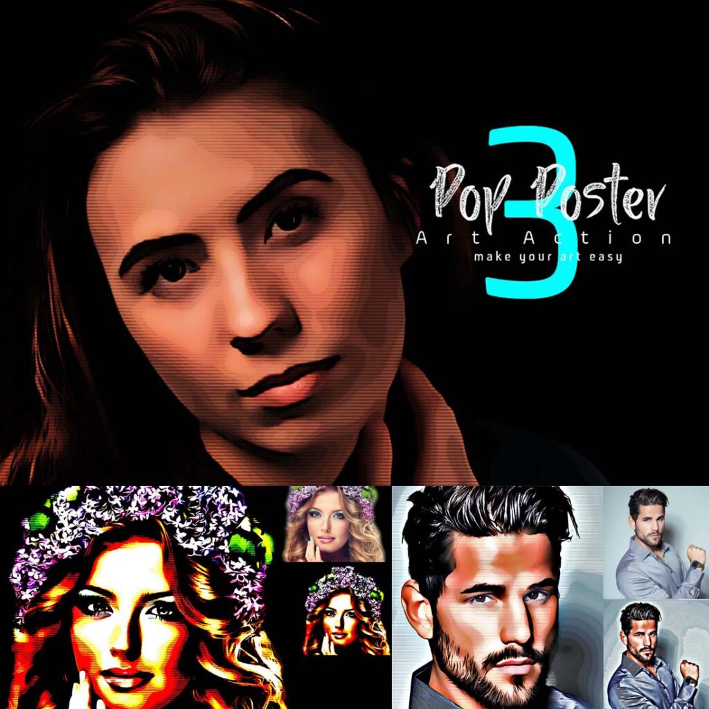 Pop Art Effect Photoshop Action - MasterBundles