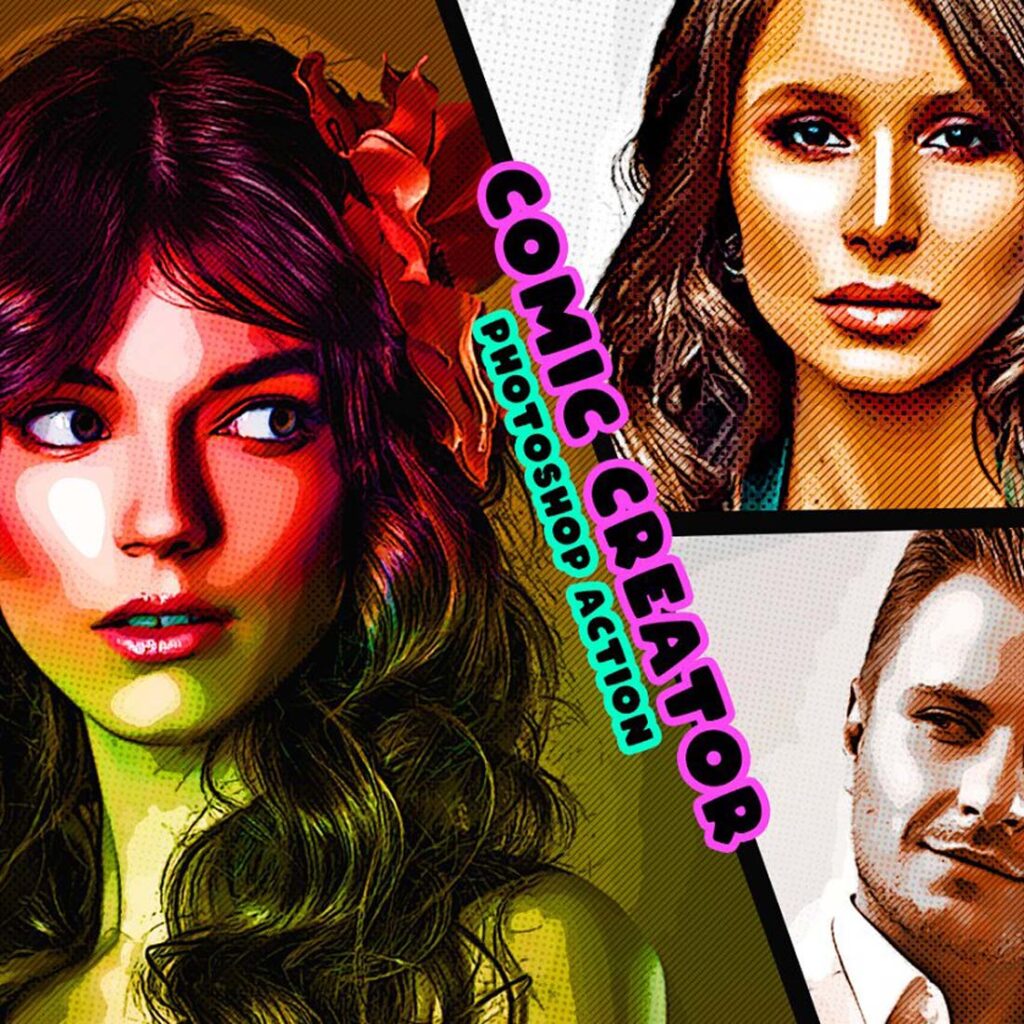 Comic Creator Photoshop Action - MasterBundles