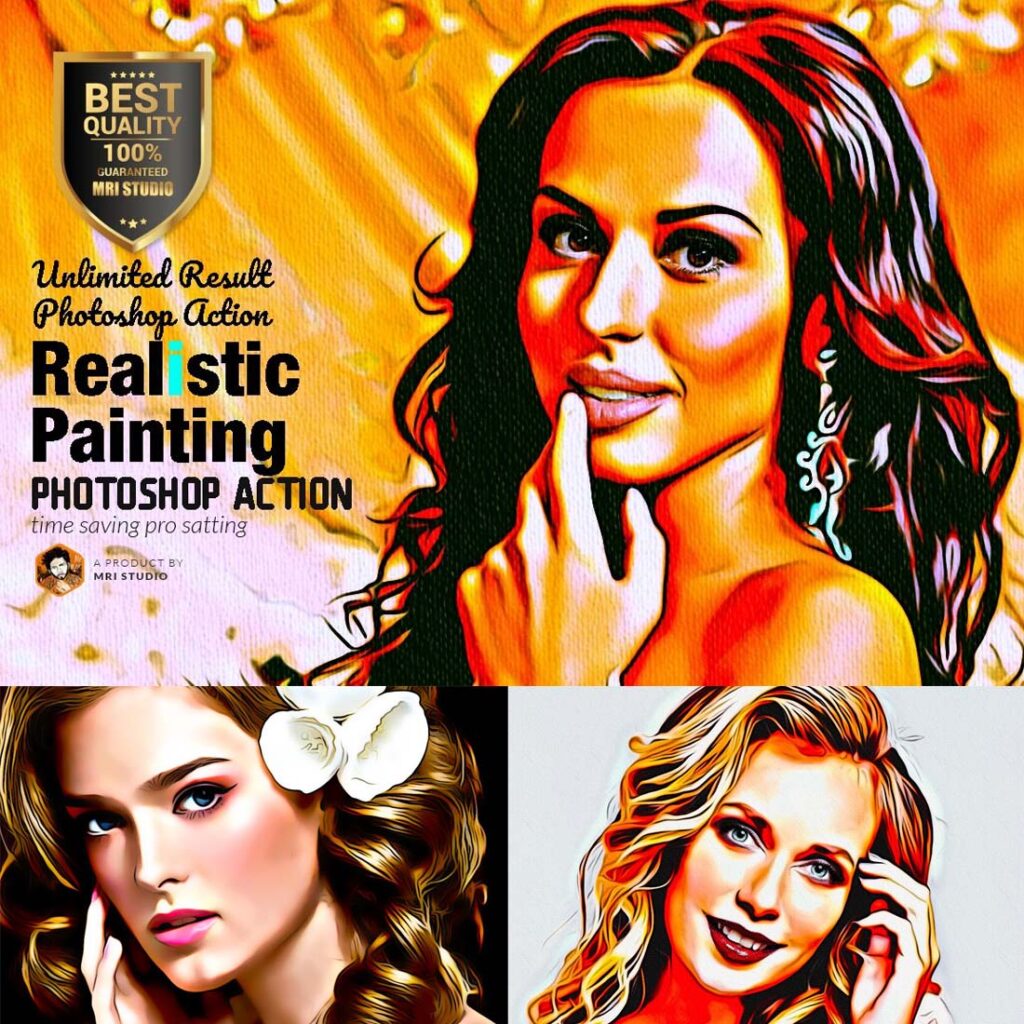 Realistic Painting Action - MasterBundles