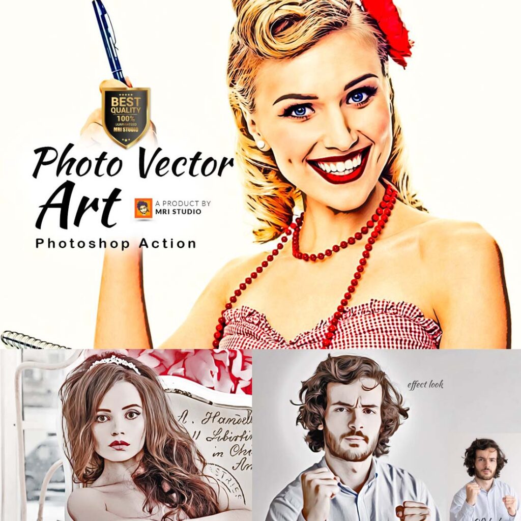 Photo Vector Art Effect - MasterBundles