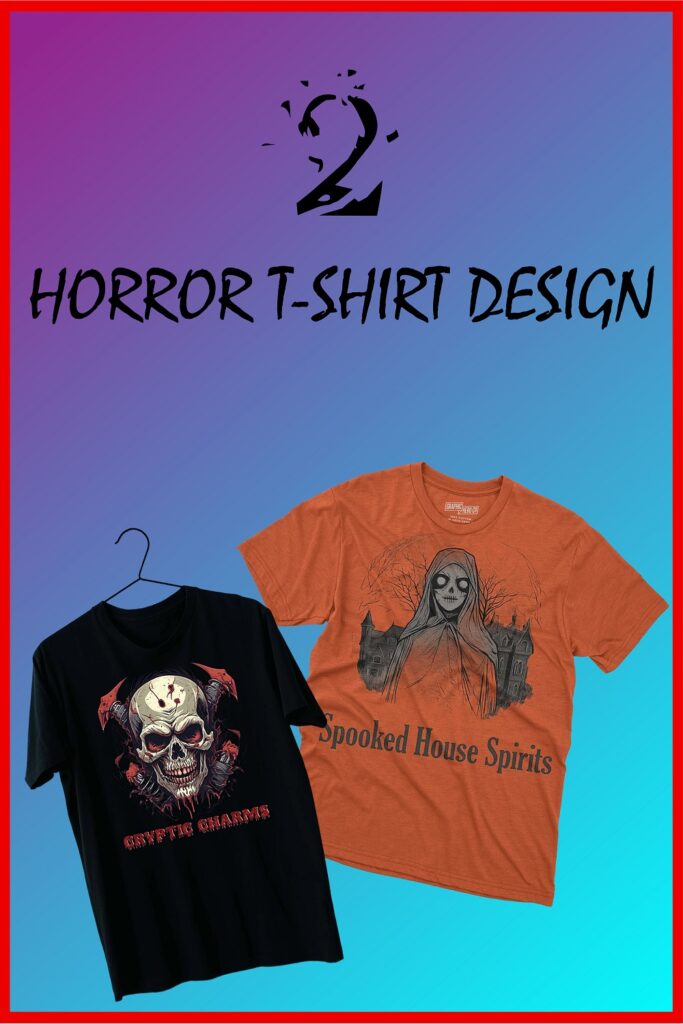 2 HORROR T-SHIRT DESIGNS - MasterBundles