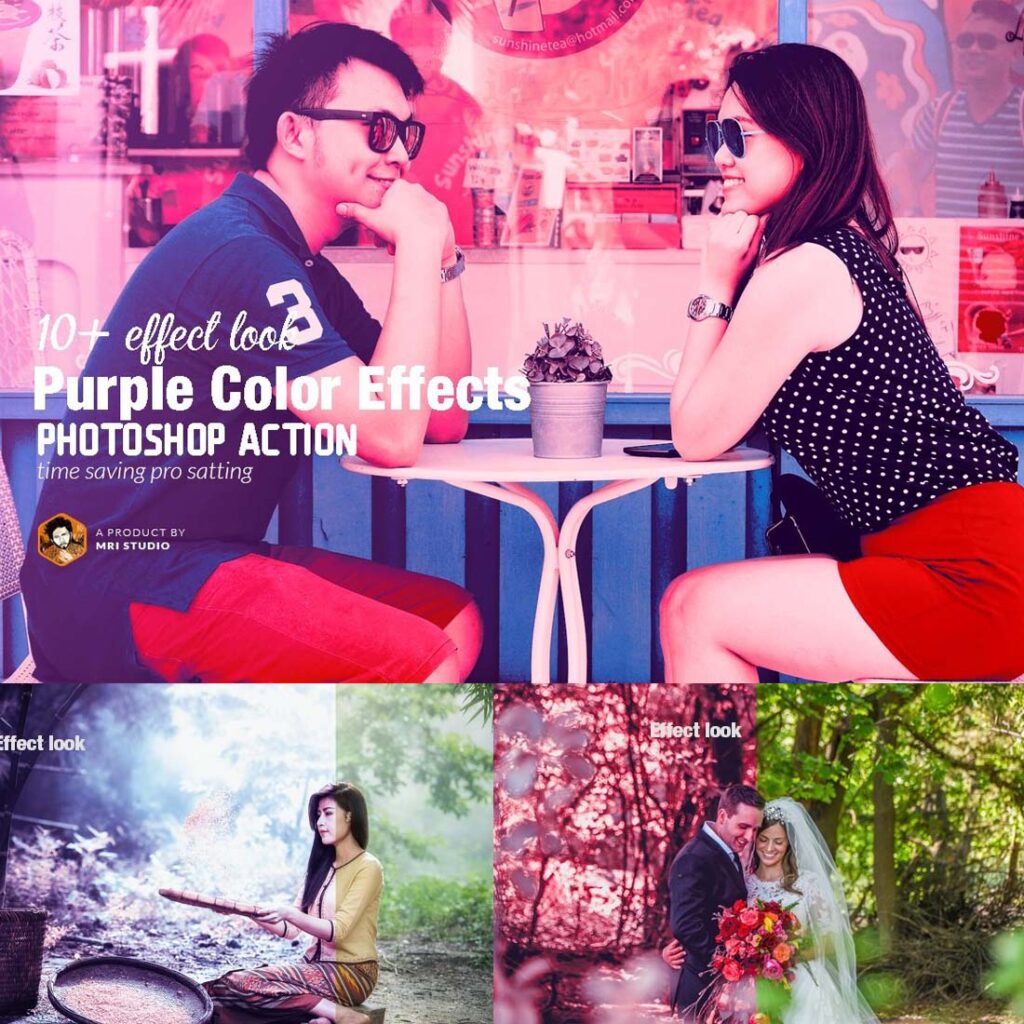 Purple Color Effects - MasterBundles