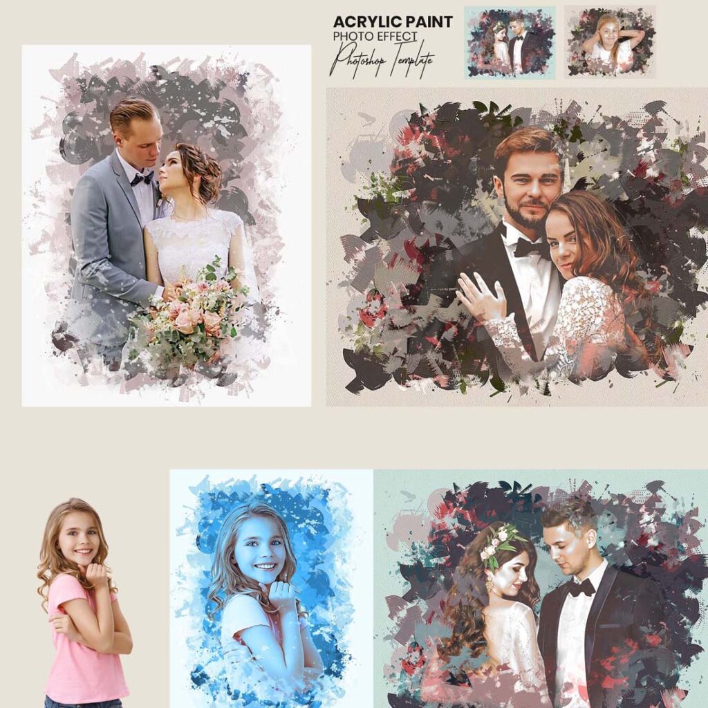 Auto Acrylic paint Photo effect - MasterBundles
