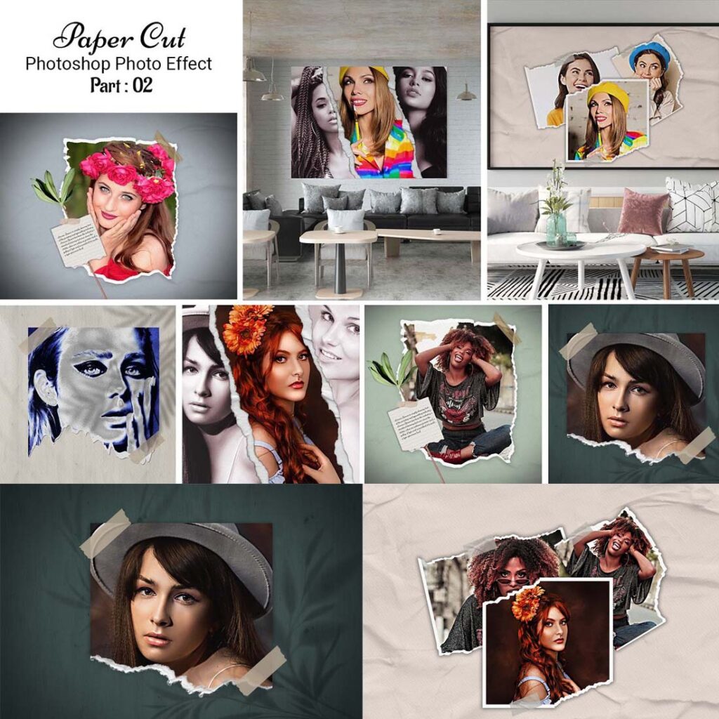 Photoshop Paper Cut Photo Effect - MasterBundles