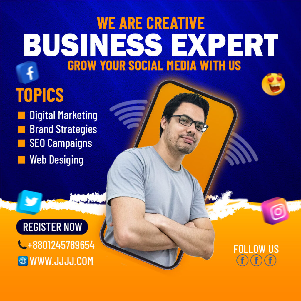 CREATIVE BUSINESS EXPERT SOCIAL MEDIA POSTER DESIGN - MasterBundles