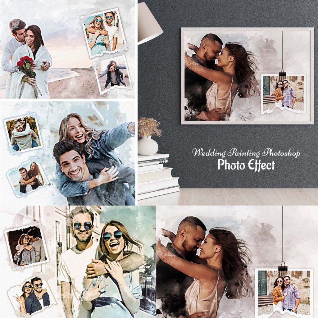 Family Watercolor Painting Effect - MasterBundles