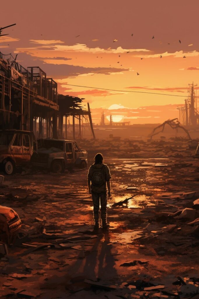 Post-apocalyptic scenes. - MasterBundles