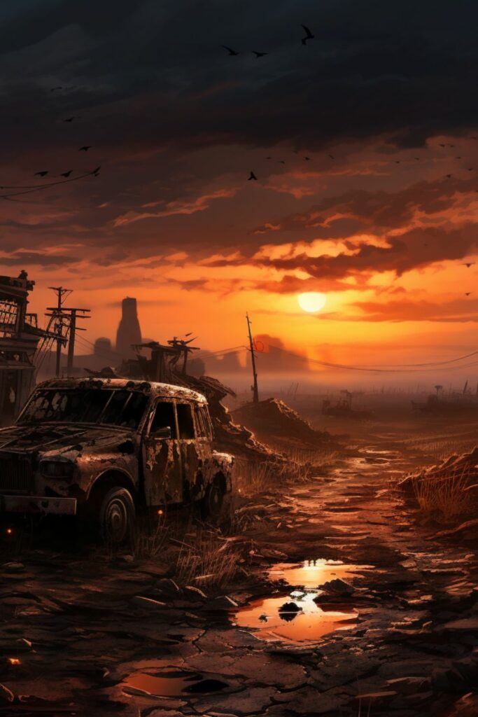 Post-apocalyptic scenes. - MasterBundles