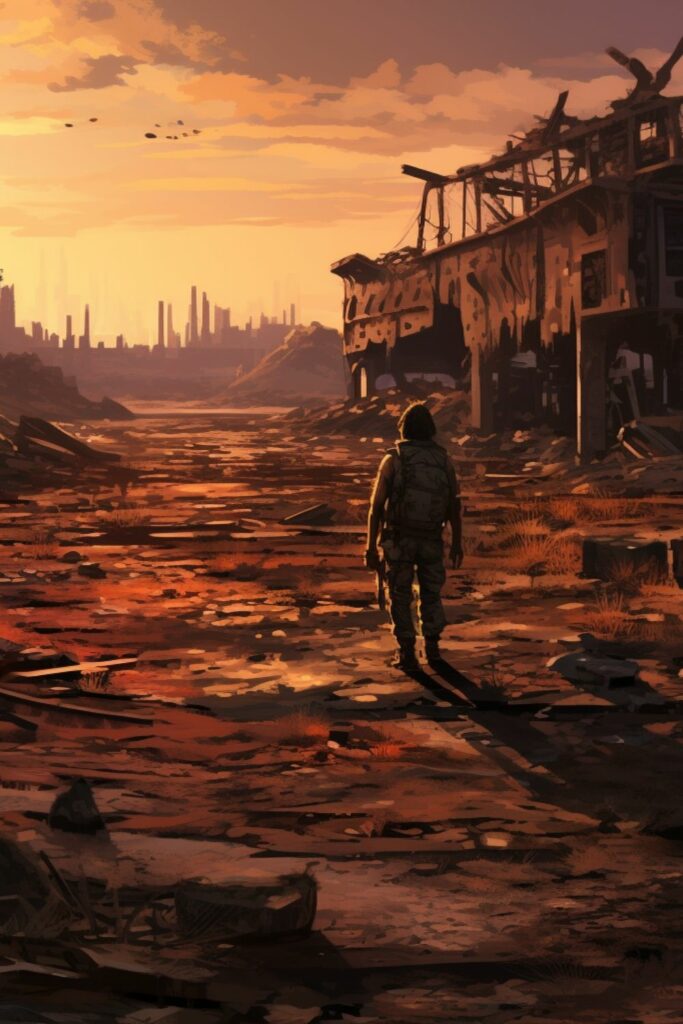 Post-apocalyptic scenes. - MasterBundles