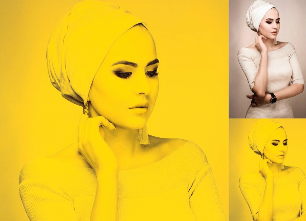Yellow Color Look Action - MasterBundles
