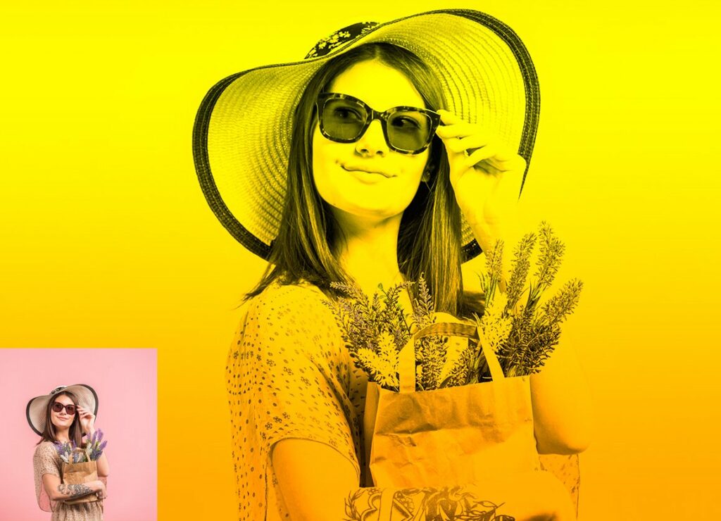Yellow Color Look Action - MasterBundles