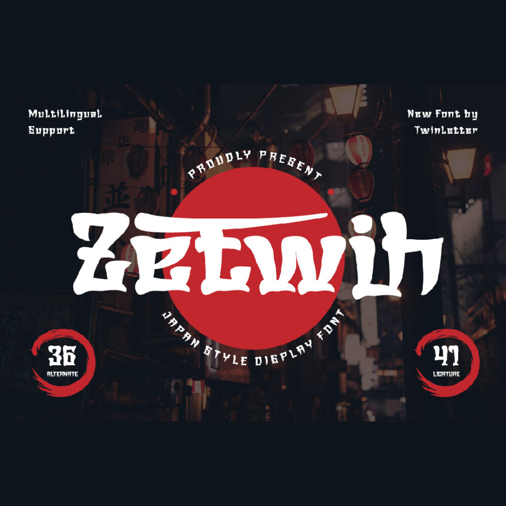 Zetwih | Japan font - MasterBundles