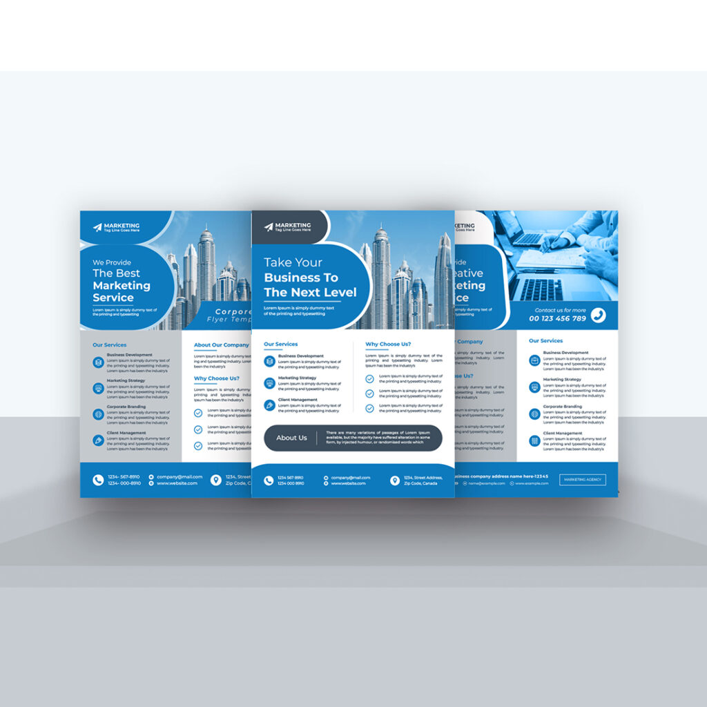 Corporate business flyer templates - MasterBundles