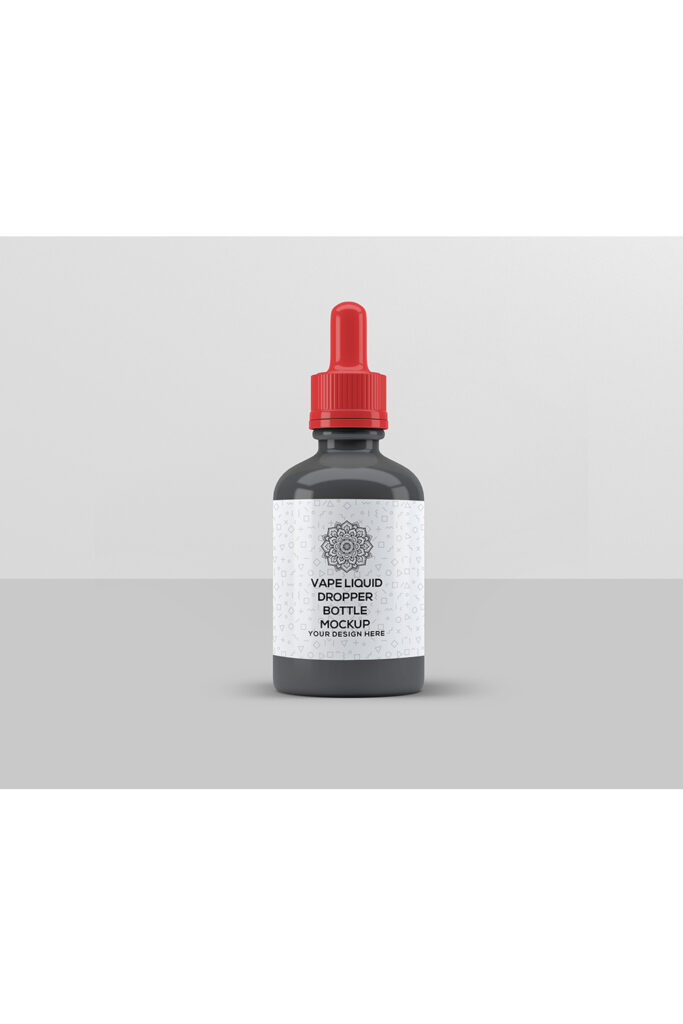 Vape Liquid Dropper Bottle Mock-Up - MasterBundles