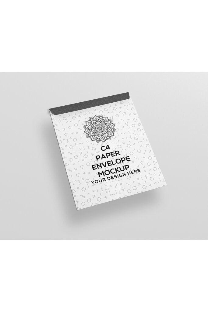 C4 Paper Envelope Mockup - MasterBundles