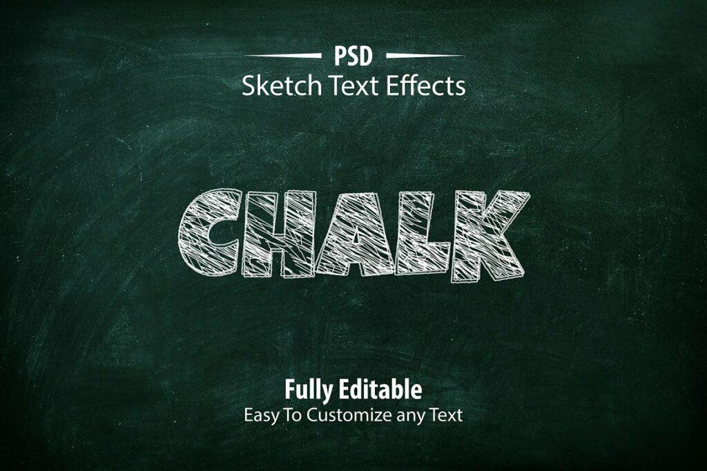 Editable Sketch Text Effect Bundle - MasterBundles