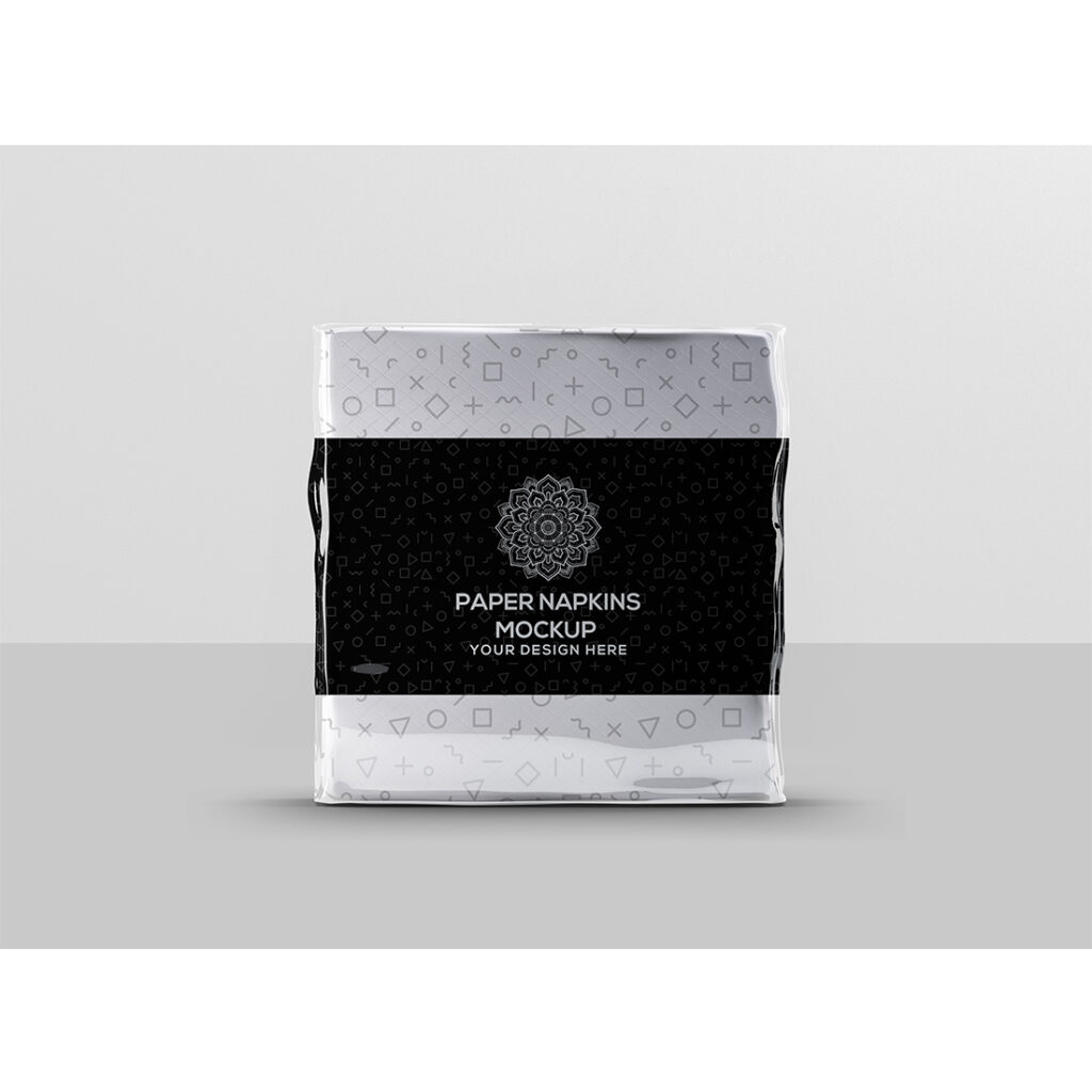 Square Paper Napkins Mockup - MasterBundles