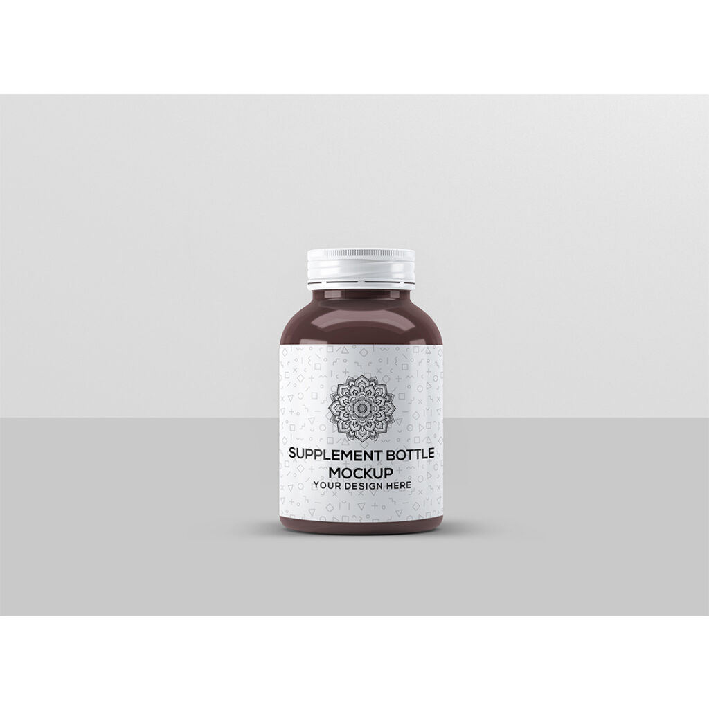 Supplement Bottle Mock-Up - MasterBundles