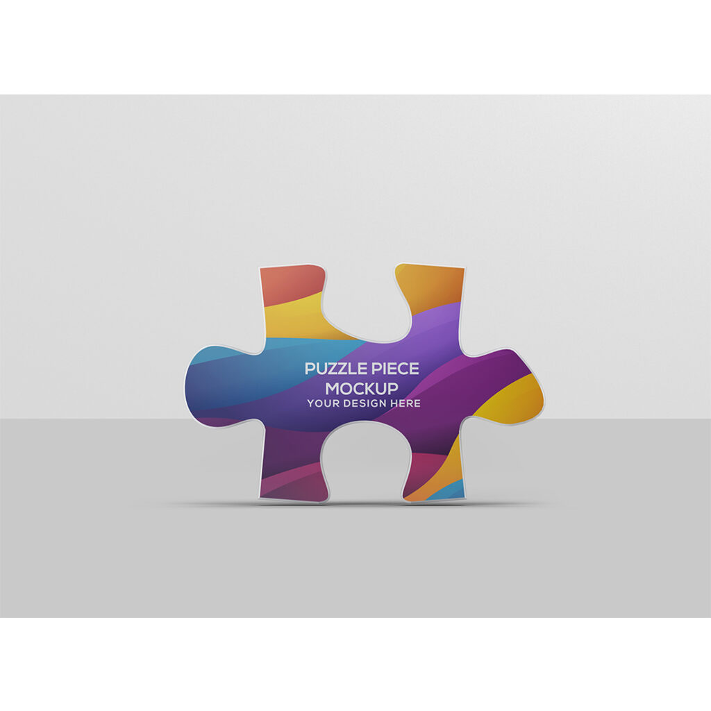 One Puzzle Piece Mockup - MasterBundles