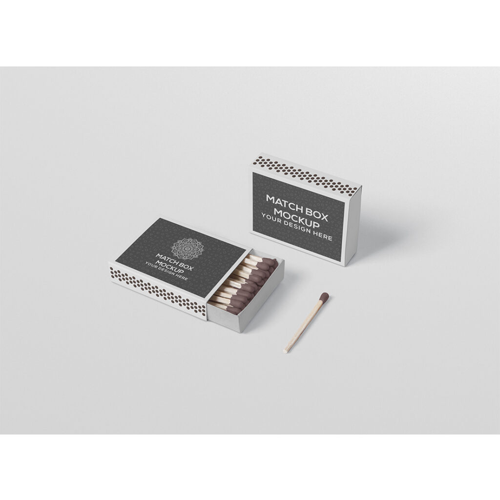 Match Box Mockup - MasterBundles