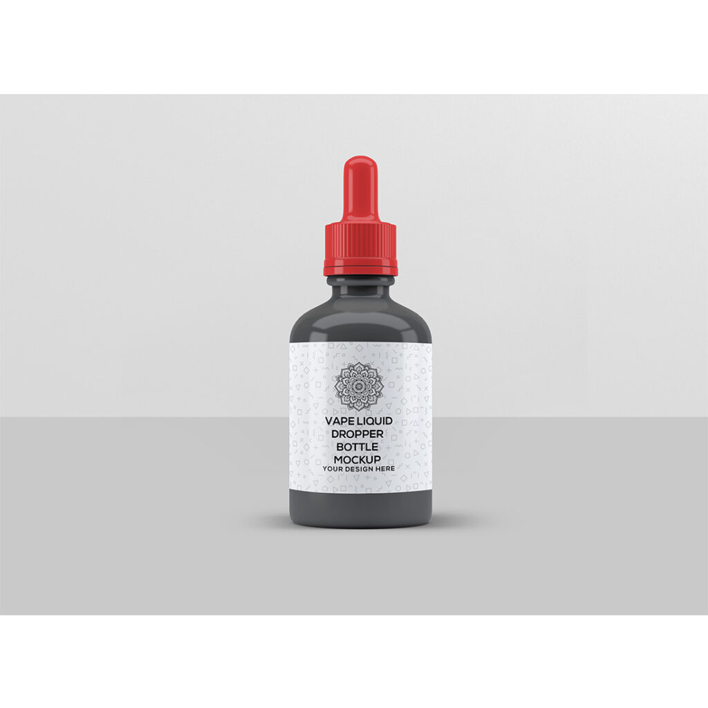 Vape Liquid Dropper Bottle Mock-Up - MasterBundles