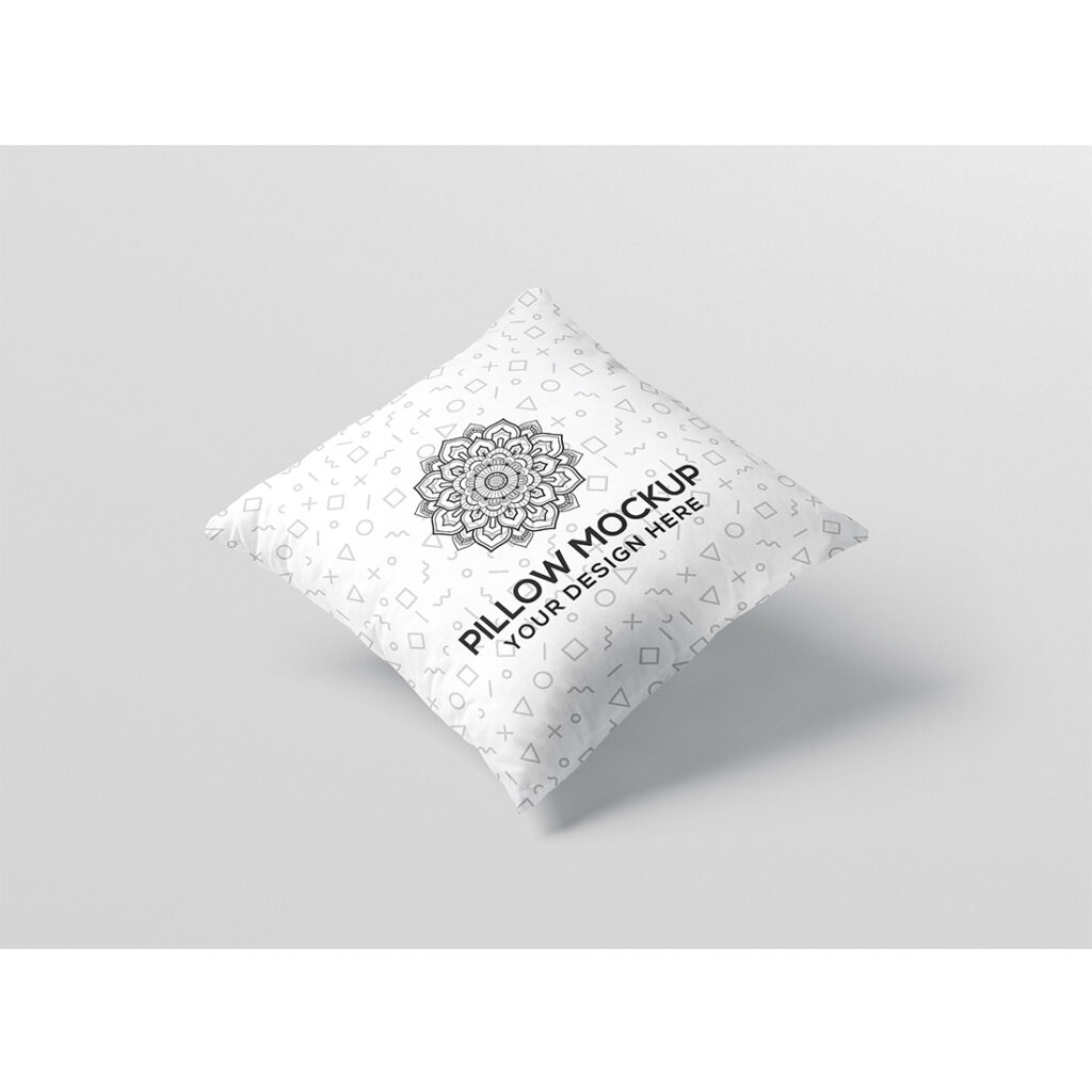 Square Pillow Mock-Up - MasterBundles