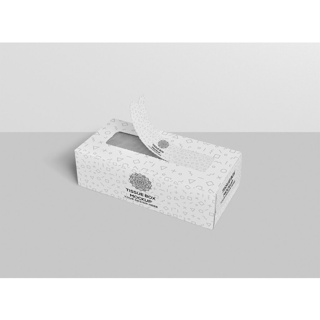 Tissue Paper Box Mockup - MasterBundles