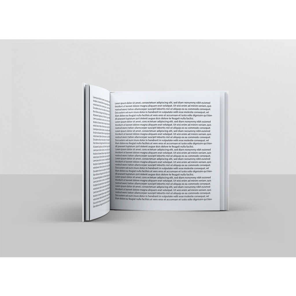 Hard Cover Square Book Mockup - MasterBundles