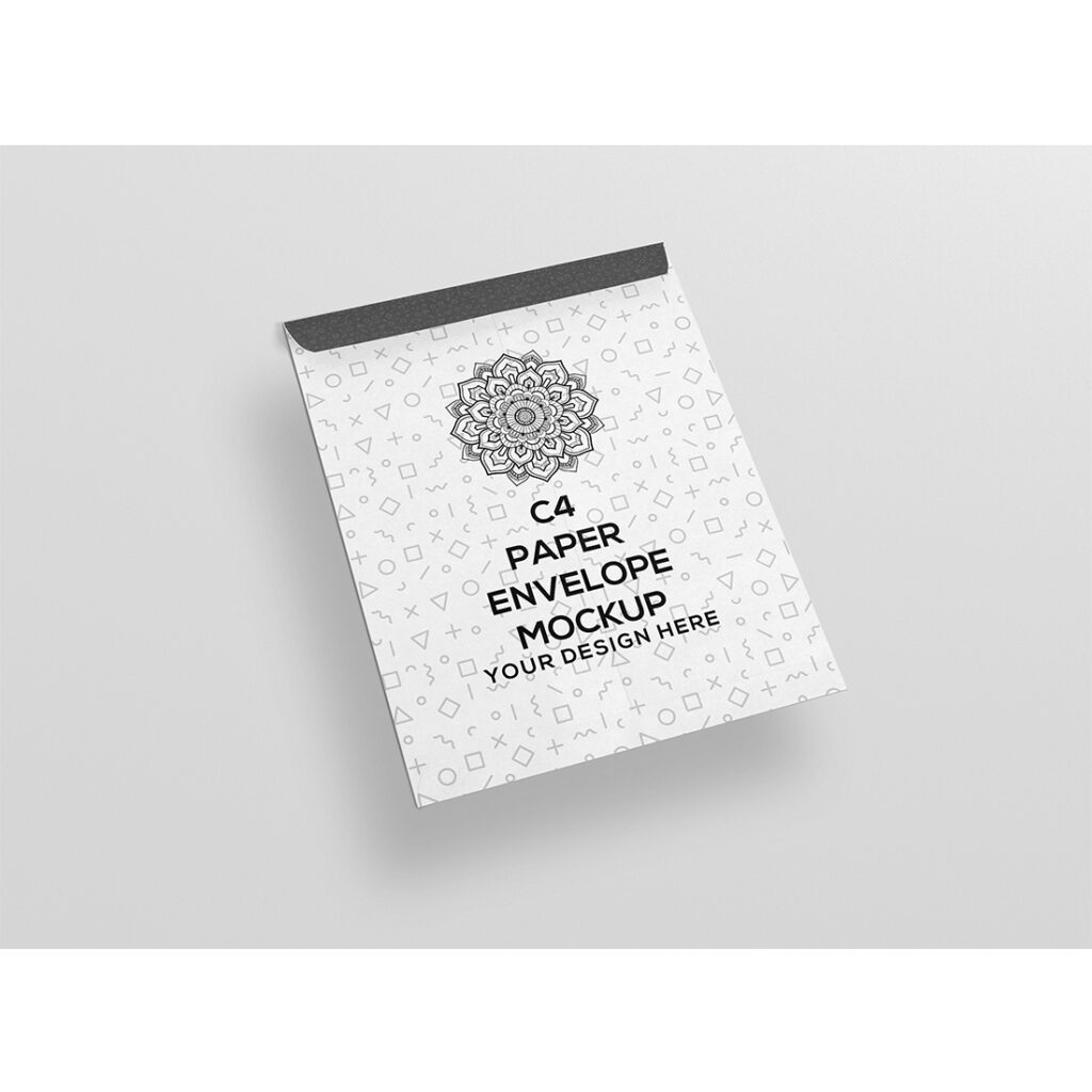C4 Paper Envelope Mockup - MasterBundles