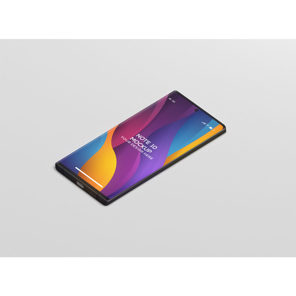 Smartphone Note 10 Mockup - MasterBundles