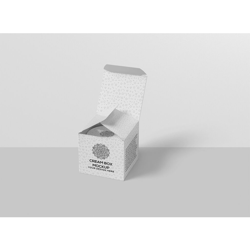 Cream Jar & Box Mockup - MasterBundles