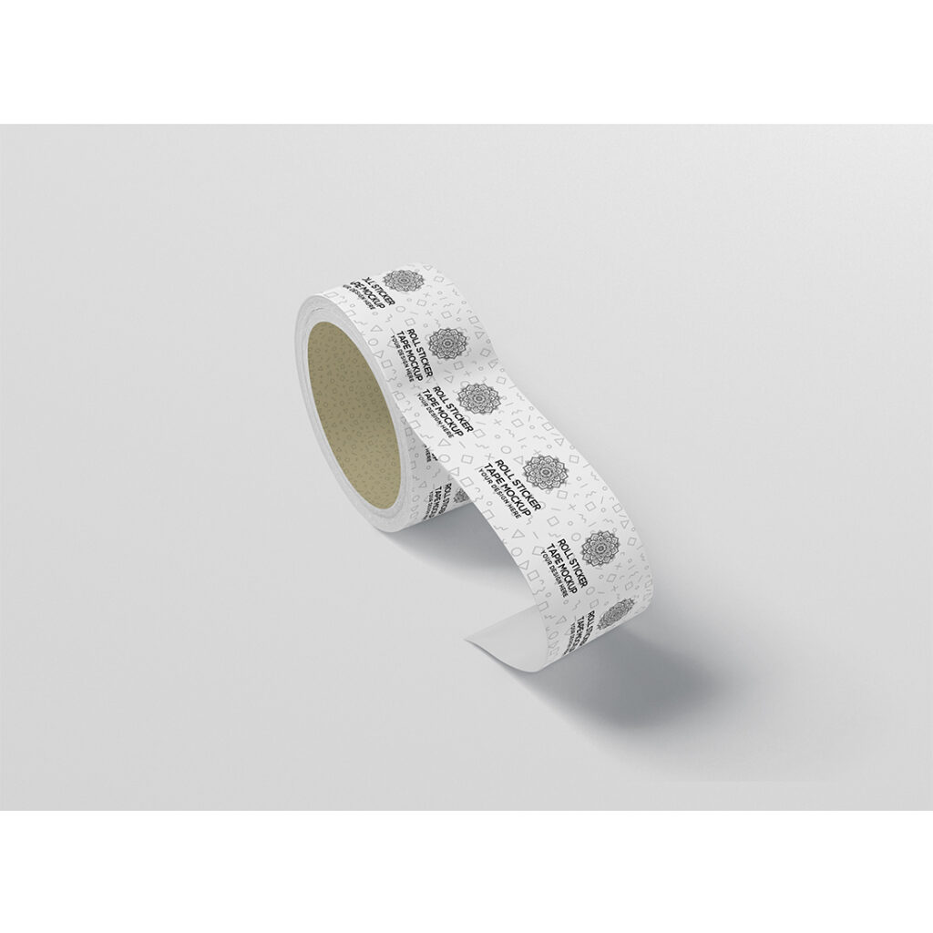 Sticker Tape Roll Mockup - MasterBundles