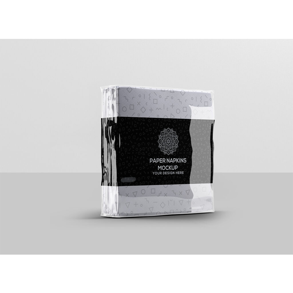 Square Paper Napkins Mockup - MasterBundles